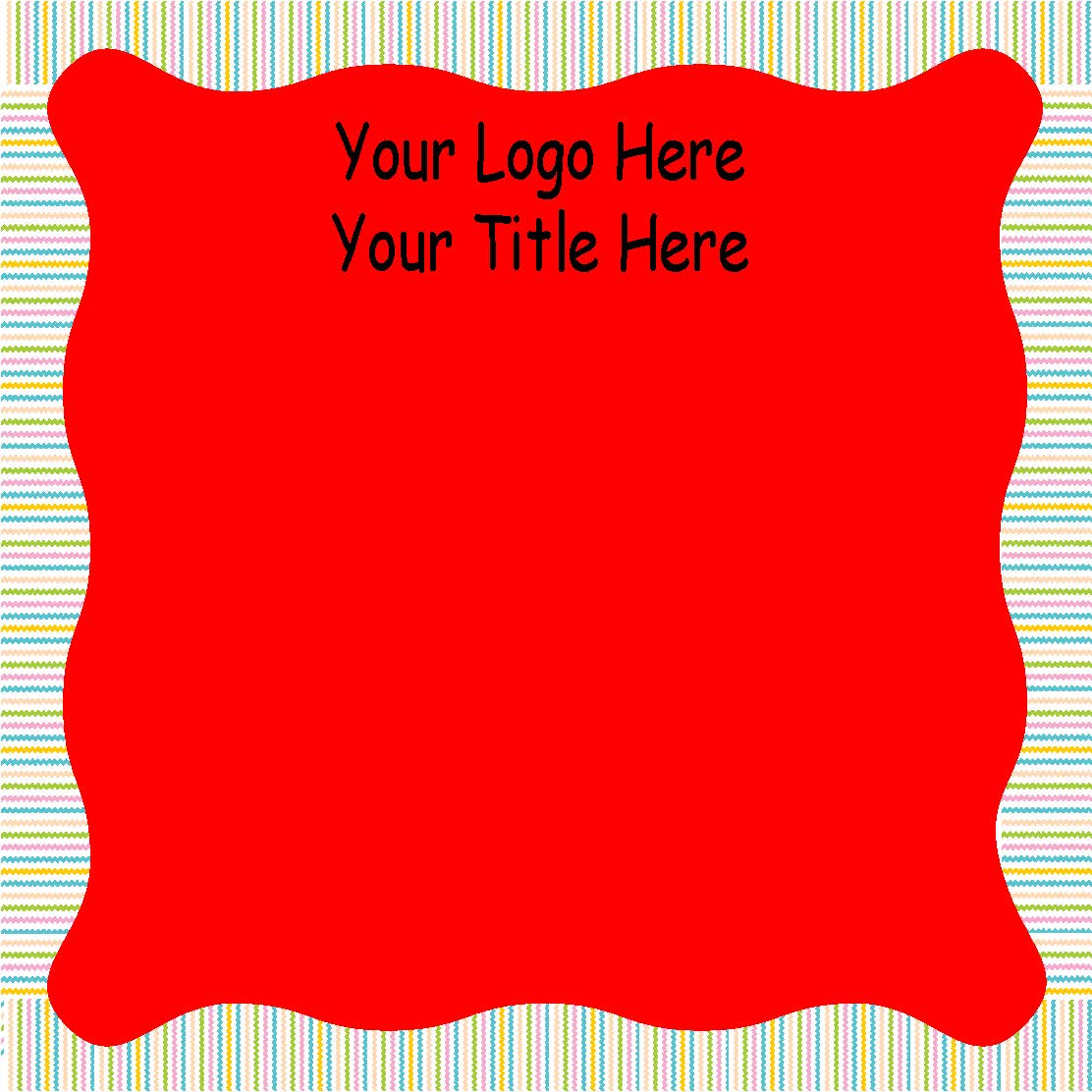 Colorful Wiggly Lines - Ez Classroomboards.Com