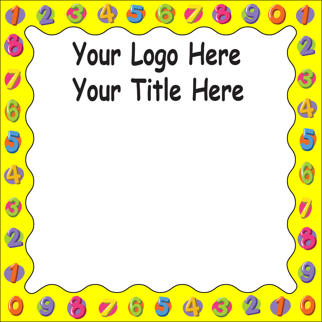 Colorful Numbers - Ez Classroomboards.Com